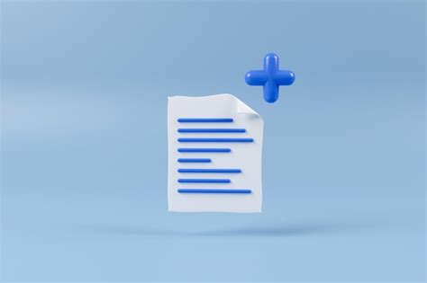 Premium Photo Add Document Sign In 3d Rendering Design