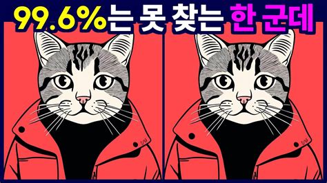 한 군데는 반드시 놓치게 됩니다 다른 그림 찾기 틀린 그림 찾기 게임을 통해 치매 예방 두뇌 운동 하세요 Youtube
