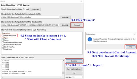 Migrate From MYOB SQL Documentation