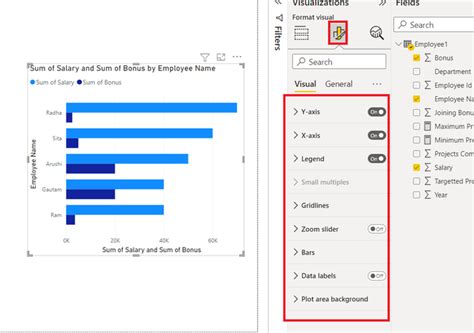 Power Bi Format Clustered Bar Chart Geeksforgeeks