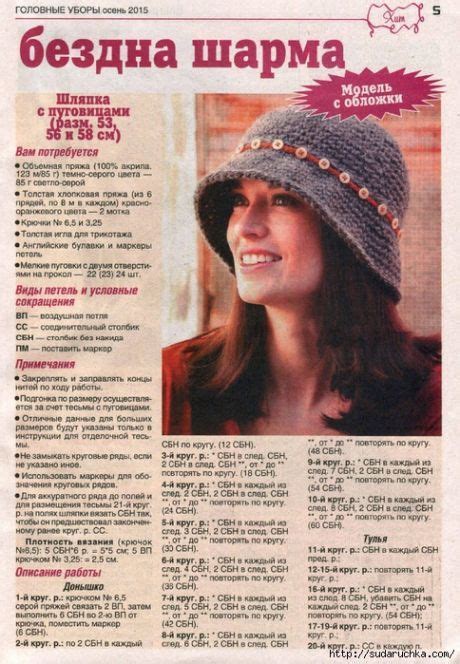 головные уборы в 2024 г Шаблоны вязаных шляп Выкройка шляпы Вязаные головные уборы