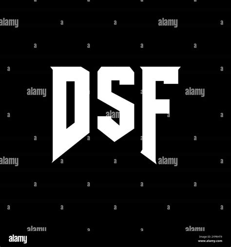 Dsf Letter Logo Design For Technology Company Dsf Logo Design Black