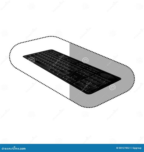 Black Computer Keyboard Icon Stock Illustration Illustration Of