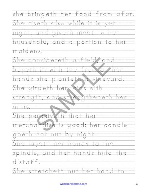 Copywork From Proverbs 31 Print Made By Teachers