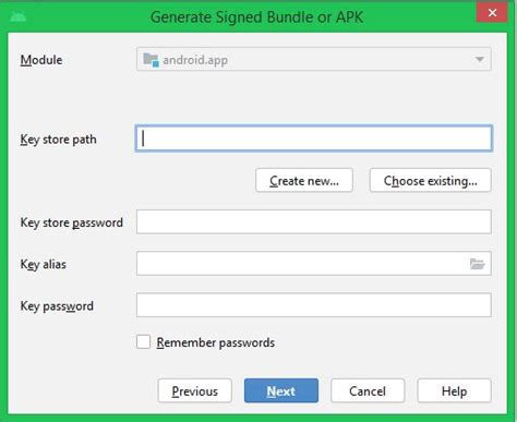 Generate Signed APK With Android Studio