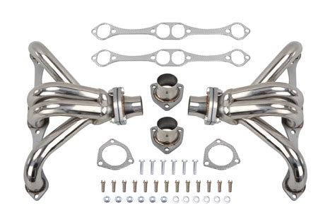 Sbc Small Block Hugger Headers For 1955 Chevy V8 262 400