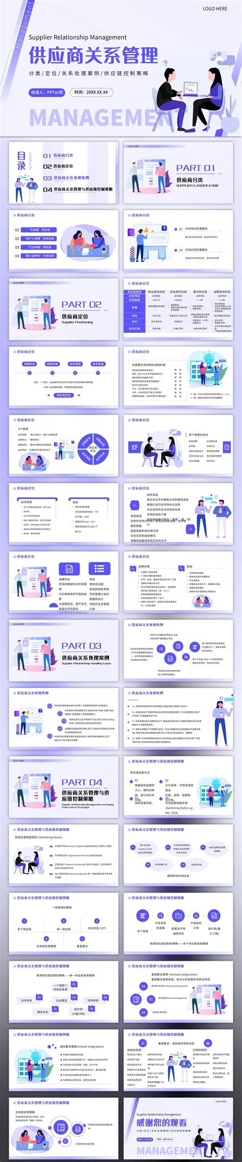 供应商关系管理，公司培训课件ppt模板 会员免费下载 Ppter吧