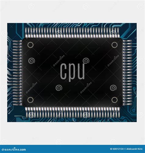 Microchip Vector Stock Vector Illustration Of Computer 60012134