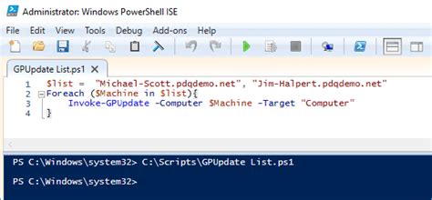 Whats The Gpupdate Cmd Equivalent In Powershell Pdq