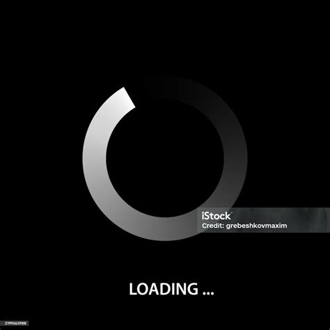 Circular Loading Bar With Gradient Effect Stock Illustration Download