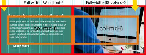 Html How To Add Full Width Background In Two Column Col Md 6 On Bootstrap 3 Stack Overflow