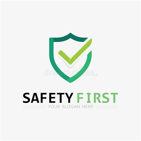 Safety First Logo Icon Vector Design And Illustration Graphic Sign
