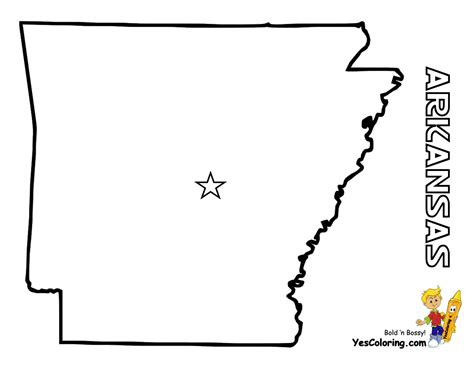 Arkansas State Symbols Coloring Pages 2025