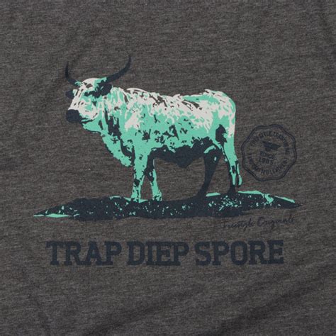 Tee Fluorescent Green Nguni Bull On Grey Melange 13 Freestyle Sa