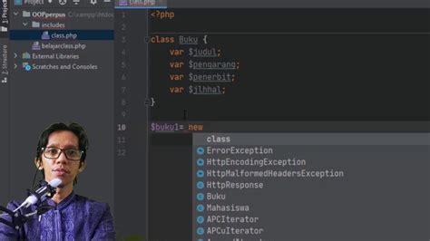 Membuat Class Dan Object Dengan Php Programming Php Oop Youtube