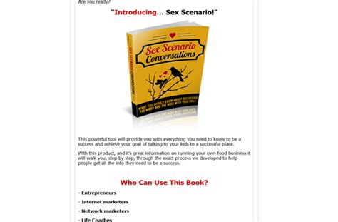 Sex Scenario Conversations Plr Database