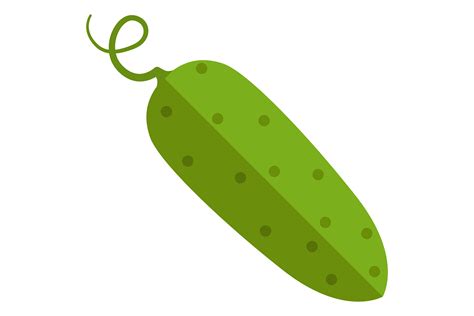 Green Cucmber Icon Fresh Organic Product Graphic By Onyxproj