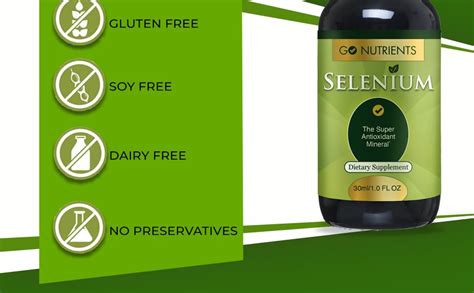 Selenium 200mcg Liquid Drops Supplement Yeast Free Herbal Formula With Trace Minerals 1 0 Oz