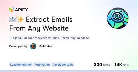 📧 Extract Emails From Any Website Api In Python · Apify