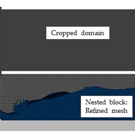 Meshed Domain And Detail Of The Containing And The Nested Mesh Blocks