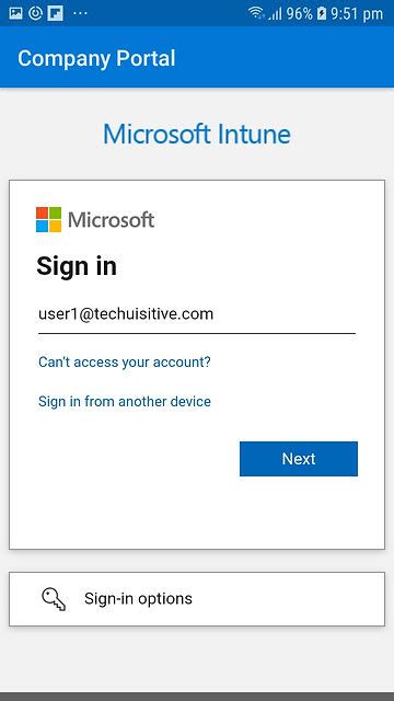 How To Enroll Android Mobile Device To Microsoft Intune Techuisitive