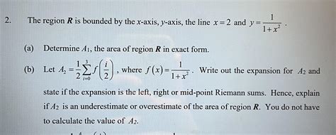 [college Calculus] Riemann Sums The First Part Of 2b I Can T Understand And Figure Out R