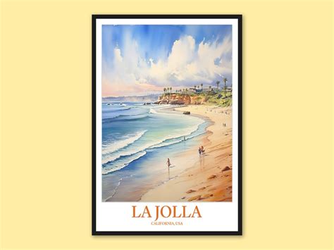 La Jolla Poster La Jolla Wall Art La Jolla Print Art La Jolla Wall