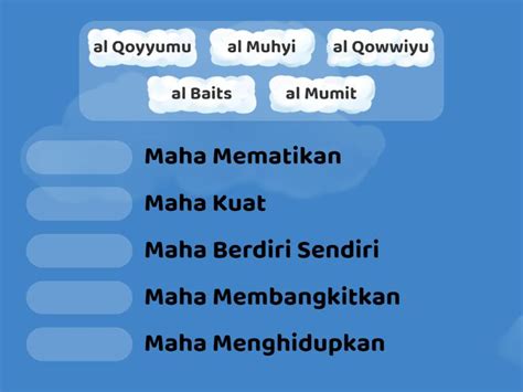 Asmaul Husna Kelas 5 Match Up