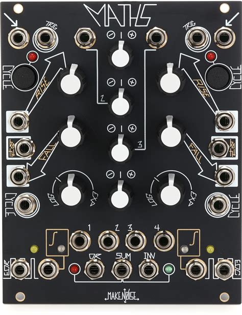 Make Noise Maths Complex Function Generator Eurorack Module Black And Gold Panel Sweetwater