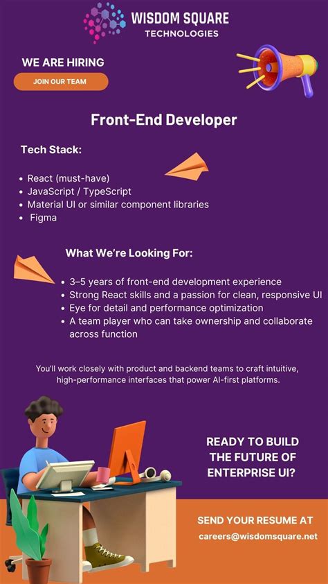 Hiring Frontenddeveloper Reactjs Materialui Techjobsindia