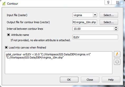 Using Virtual Rasters To Generate Contours In Qgis Geomusings