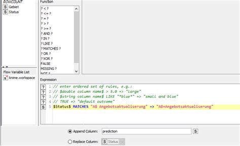 Rule Engine Node Problems With Matches Knime Analytics Platform Knime Community Forum