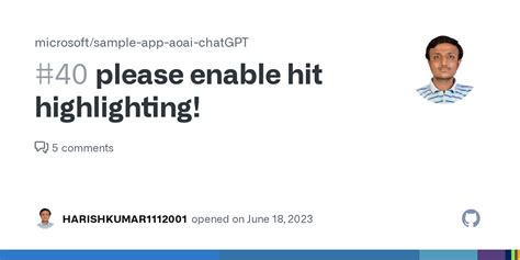 Please Enable Hit Highlighting · Issue 40 · Microsoftsample App Aoai