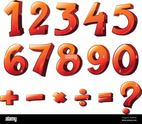 Numbers And Mathematical Symbols Stock Vector Image And Art Alamy