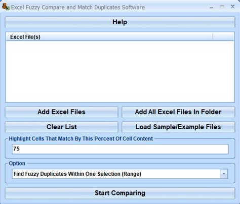 excel fuzzy compare and match duplicates software