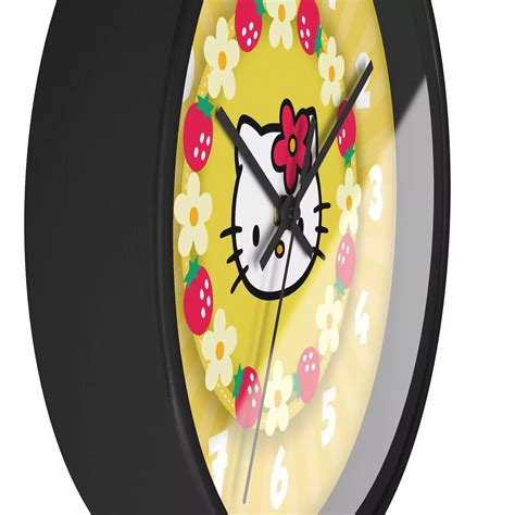 Hello Kitty Yellow Wall Clock Fun And Learn Time