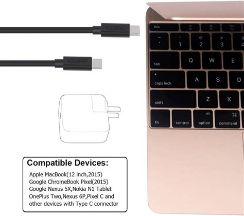 Choetech USB C To USB C Cable 1 Meter Length High Speed Syncing Reversible Connector High