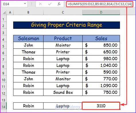 Fixed Sumifs Not Working With Multiple Criteria 3 Solutions