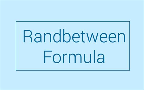Module 20 Randbetween Function Insert Random Numbers Microsoft
