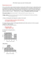 Week 5 Worksheet Doc PSYCH248 Computer Lab Week 5 Worksheet JASP Put Your Answers In Red Let