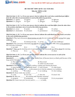 Fillable Online Th Vinthi THPT Quc Gia Min Ph Ln Nht Tailieu Com Fax Email Print PdfFiller