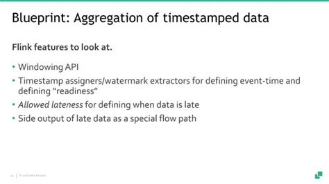 Stream Processing For The Practitioner Blueprints For Common Stream Processing Use Cases With