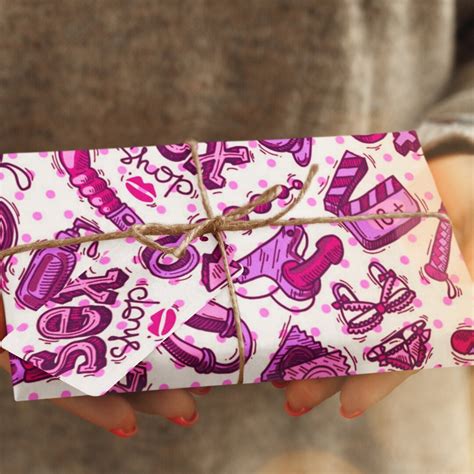 Bdsm Themed Wrapping Paper Sex Themed Design Romantic T Wrap Sex Toy Gag T Sexy Birthday