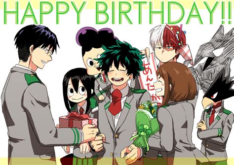 5 Bnha Birthdays For You Sedmlo