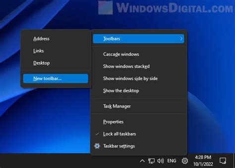 Taskbar Toolbar Missing In Windows 11 How To Bring It Back Toolbar