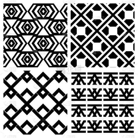 矢量 式样 单色调 图像特效 化学元素周期表 壁纸 黑白图片 纹理 几何形状素材 花瓣网