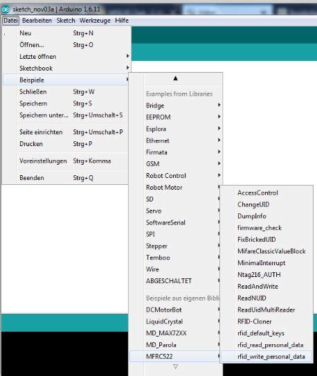 Standard Libraries Arduino