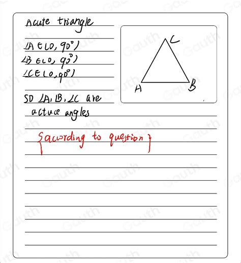 Solved Natalie Draws An Acute Triangle Which Attributes Describe Her Triangle Select Each