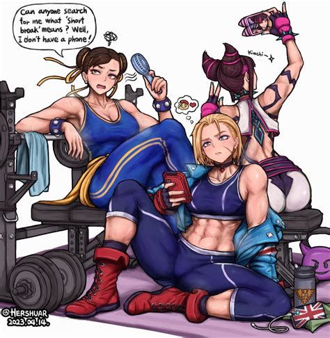 Chun Li Cammy And Juri The Short Break Never Ends Fan Art By