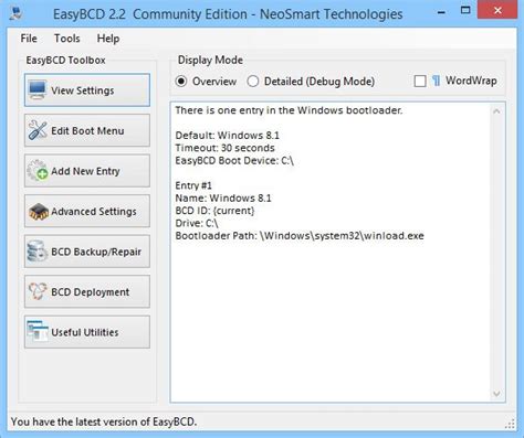 EasyBCD Tweak Windows Vista S Bootloader Technibble